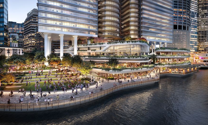 Dual towers to rise from Brisbane riverfront | ArchitectureAu