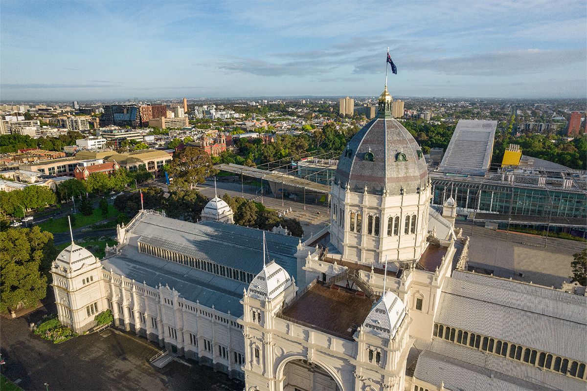 Royal Exhibition Building Dome Promenade by Lovell Chen | ArchitectureAu