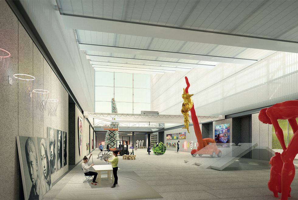 High-drama private art storage facility by Tzannes | ArchitectureAu