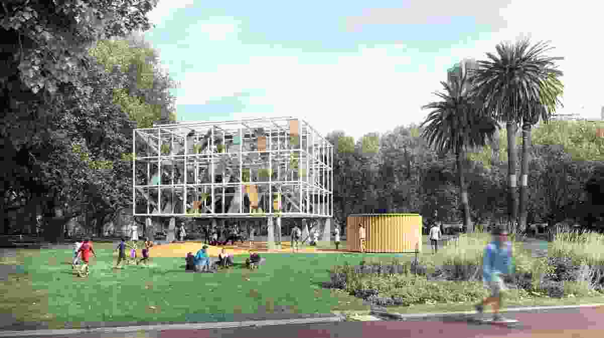 An urban lighthouse: 2021 MPavilion design released | ArchitectureAu