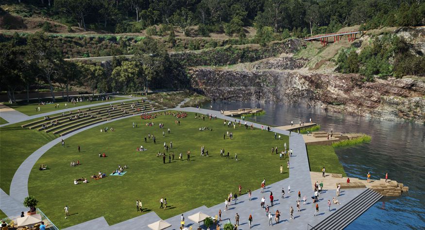 Plans for dramatic quarry park unveiled | Landscape Australia