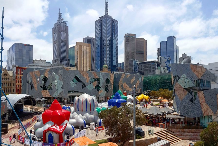 Inflatable ‘luminarium’ appears in Fed Square | ArchitectureAu