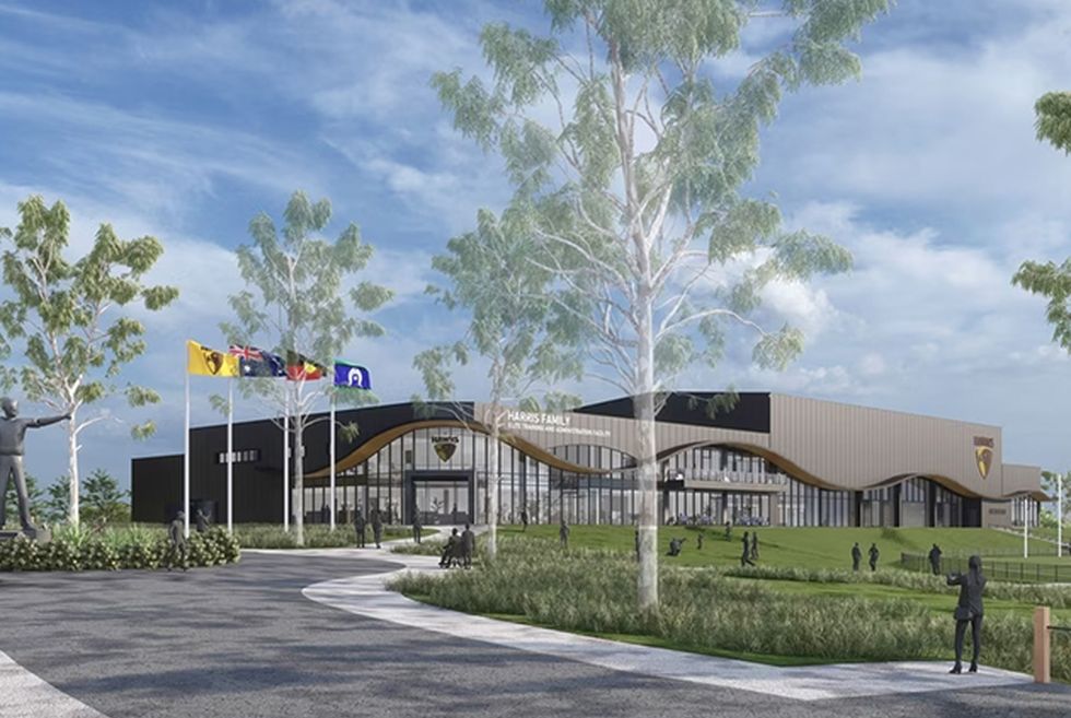 Construction begins on Hawthorn Football Club's new home base ...
