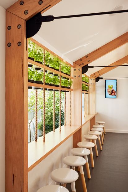Archiblox prefab pop-up ice cream shop opens its doors | ArchitectureAu