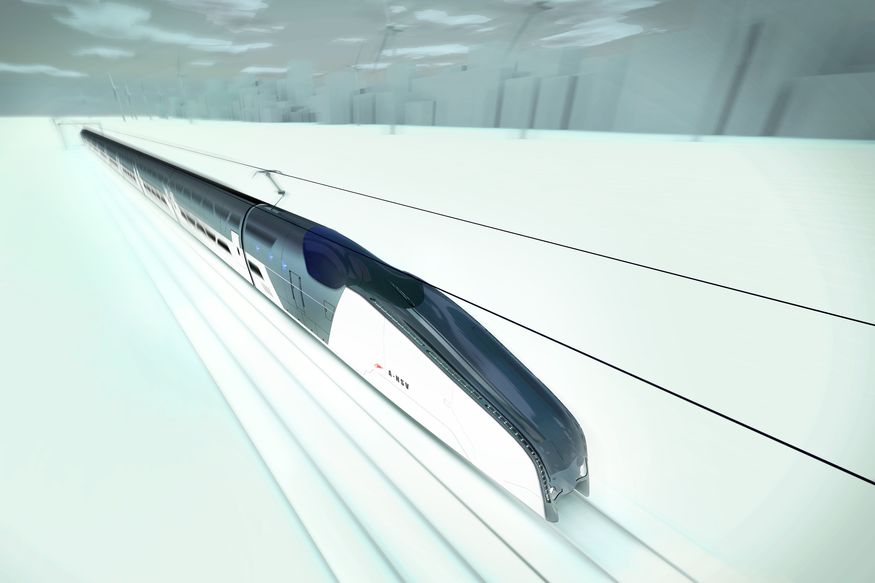 Hassell's high-speed train proposal | ArchitectureAu