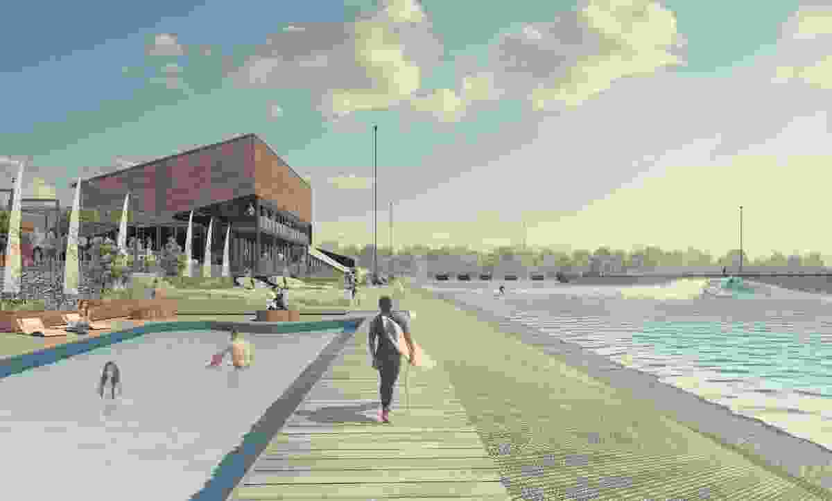 Artificial surf beach barrels into Melbourne | ArchitectureAu