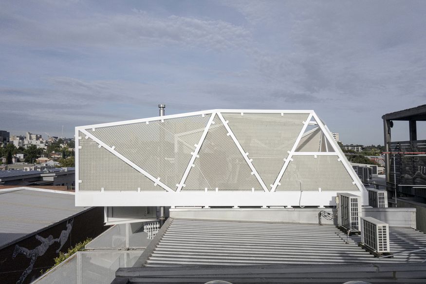 Rooftop ‘cacoon’: Sky Pavilion | ArchitectureAu