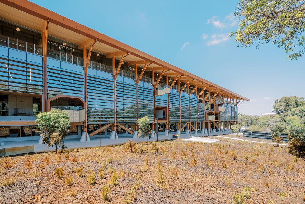 WA's first large-scale engineered timber building complete | ArchitectureAu