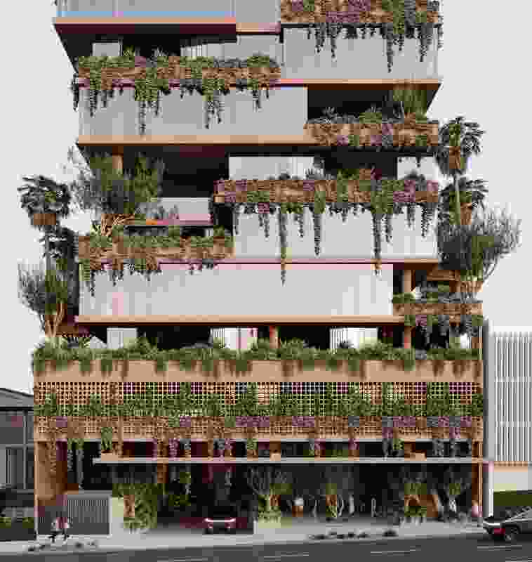 Tower with cascading landscape proposed for Brisbane | ArchitectureAu