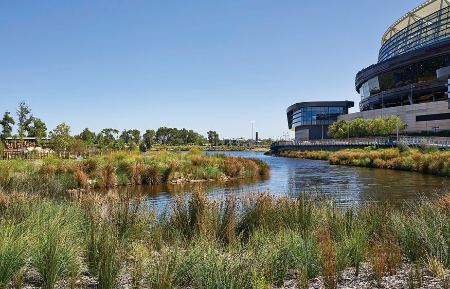 Finding a sense of place: Optus Stadium parklands | Landscape Australia