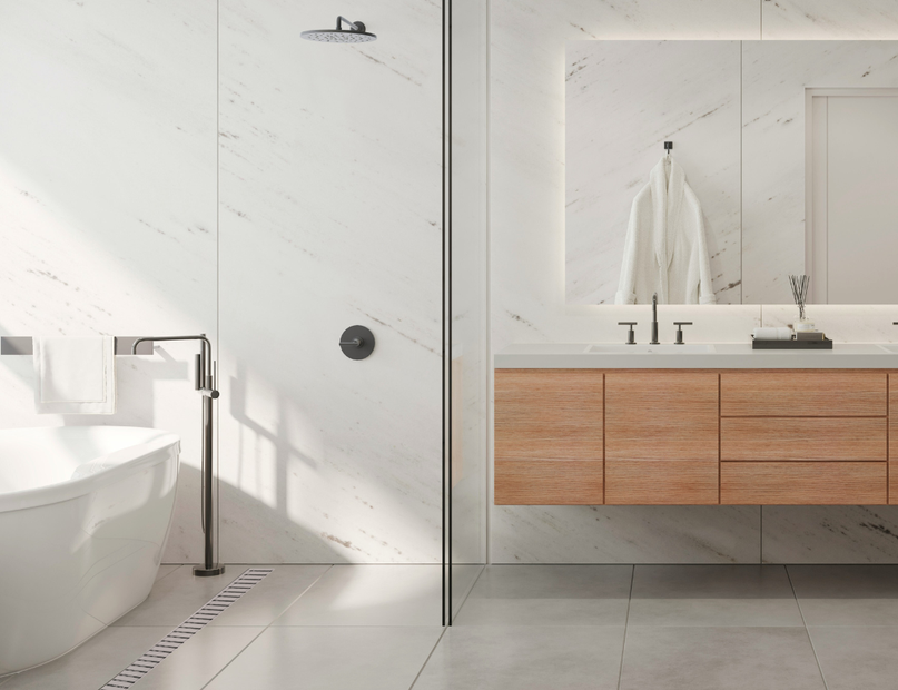 Shower channels and grates from Veitch Stainless Steel | ArchitectureAu
