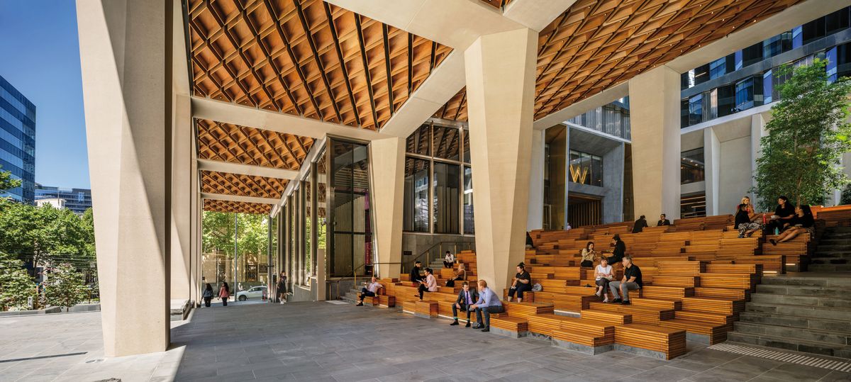 Impressive form-making: Collins Arch | ArchitectureAu