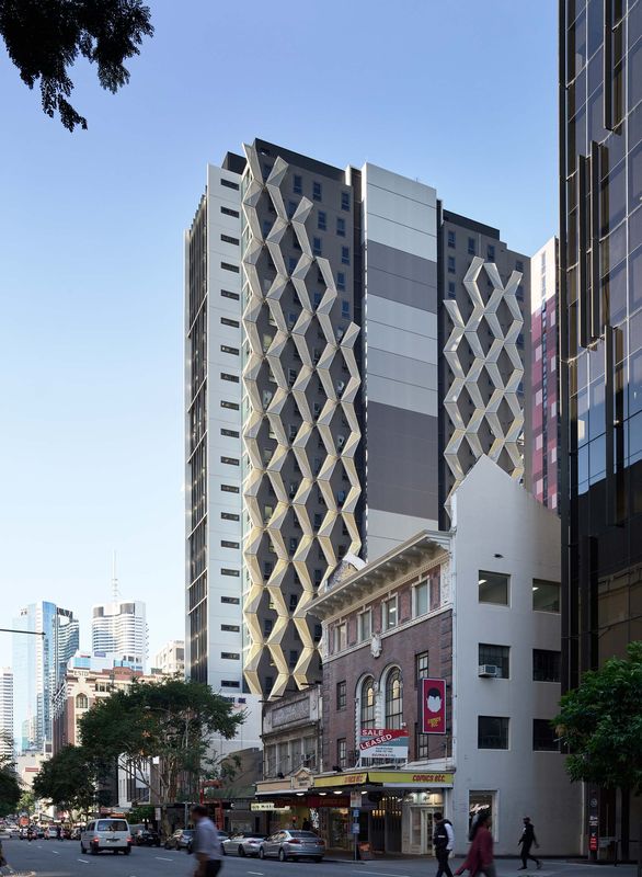 Student housing towers revive historic Brisbane arcade | ArchitectureAu