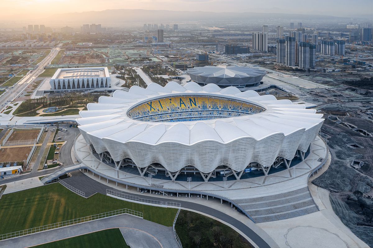 Xi'An Olympic Stadium by PTW Architects | ArchitectureAu