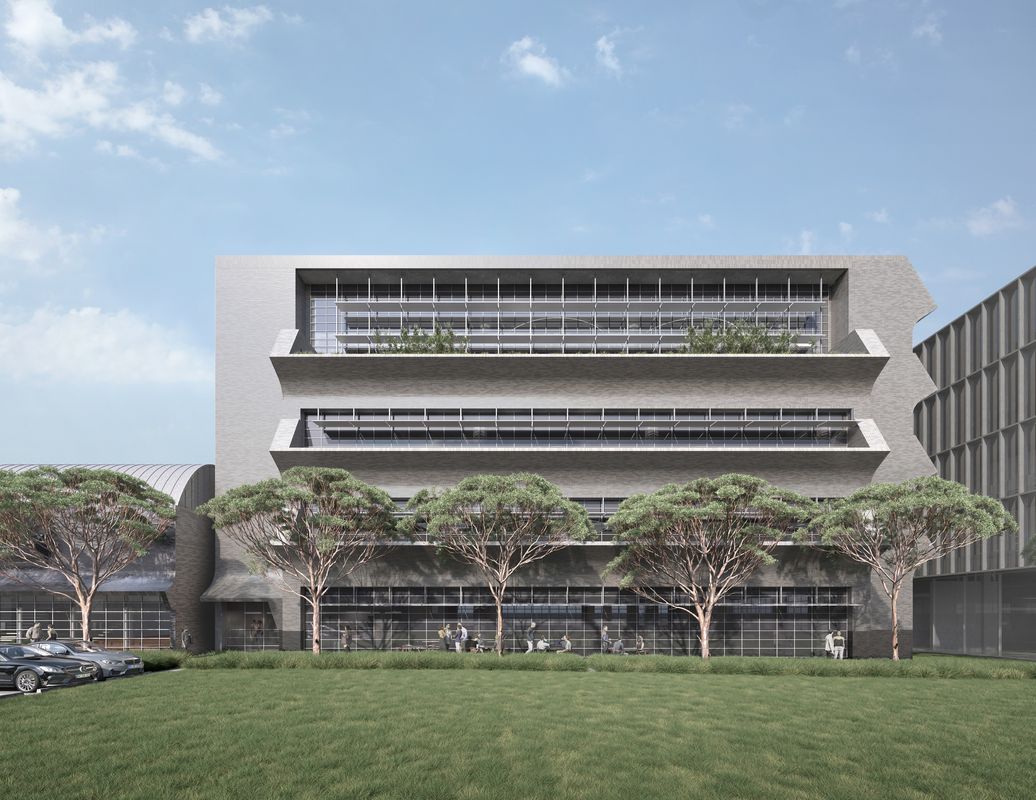 Smart Design Studio’s next curved brick office building | ArchitectureAu