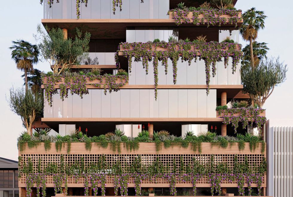 Tower with cascading landscape proposed for Brisbane | ArchitectureAu