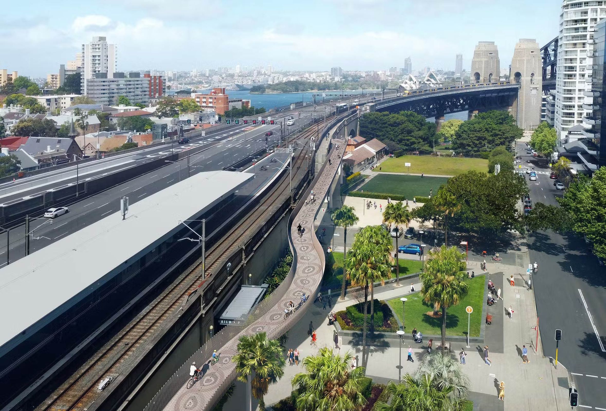 Final design for Sydney Harbour Bridge cycleway revealed | Landscape ...