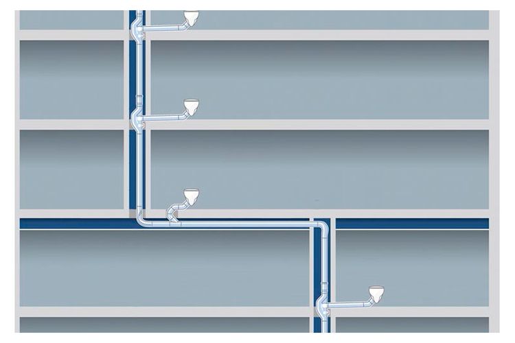 Saving space with Geberit’s svelte Supertube drainage system ...