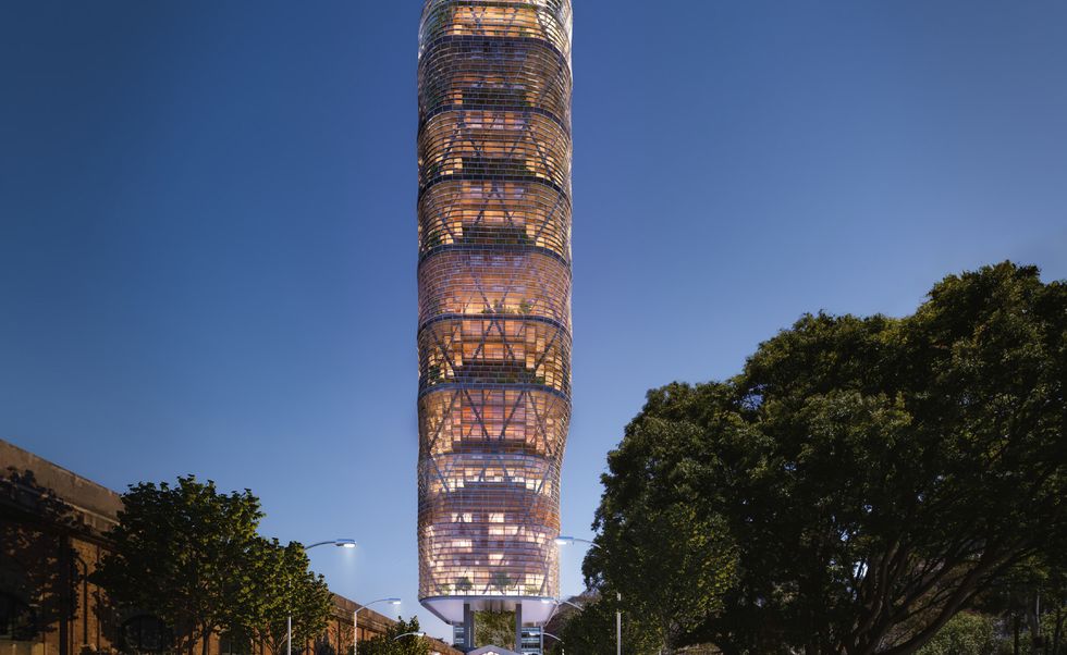 World’s tallest hybrid timber tower approved | ArchitectureAU