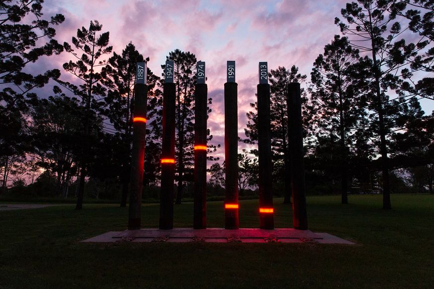 Tully Memorial Flood Markers | Landscape Australia
