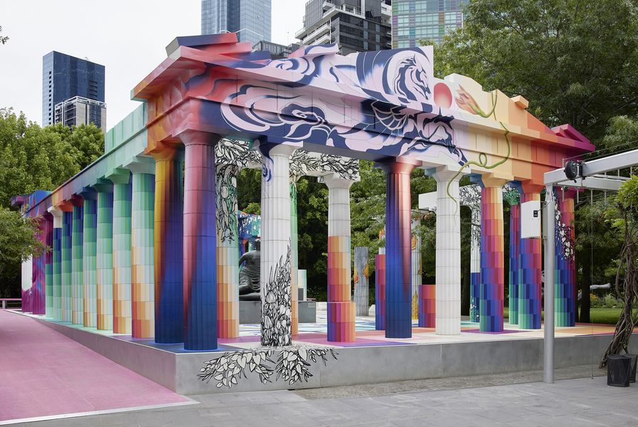 Stage two artworks revealed on 'Temple of Boom' | ArchitectureAu
