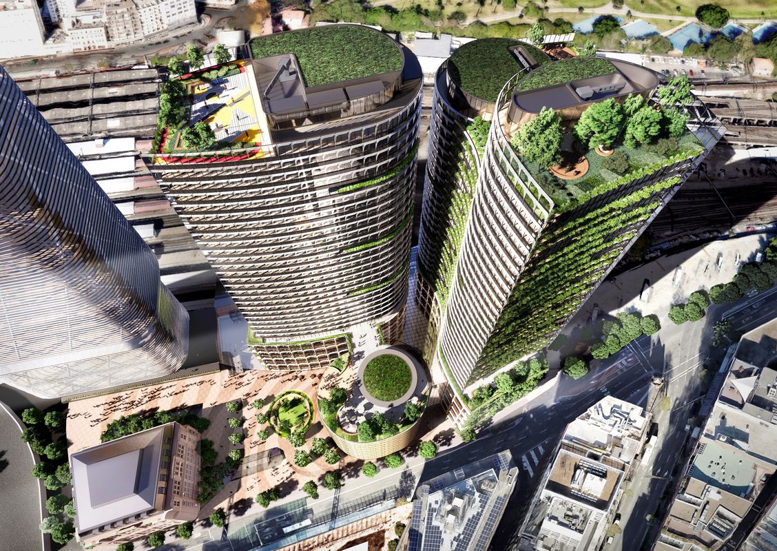 Sculptural towers proposed for Sydney's tech hub | ArchitectureAu