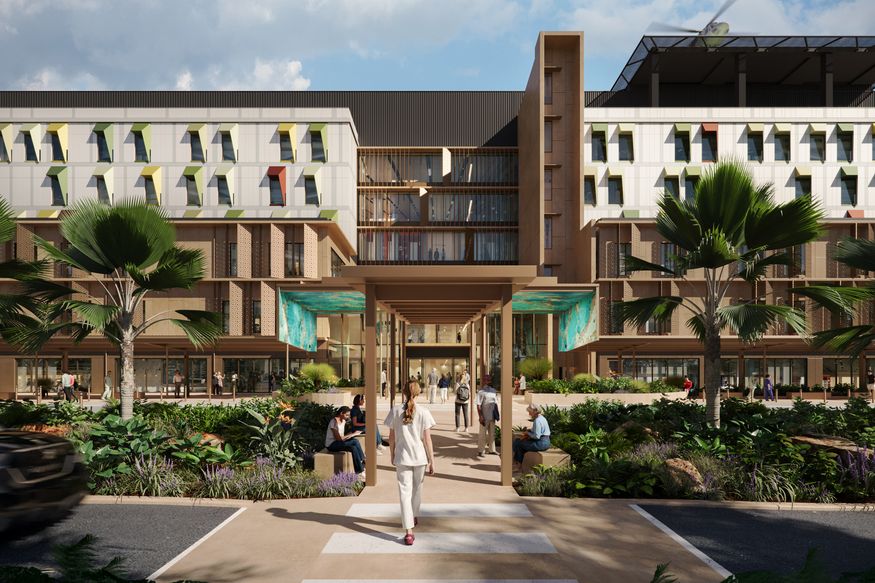 Design renders released for new Bundaberg hospital | ArchitectureAu