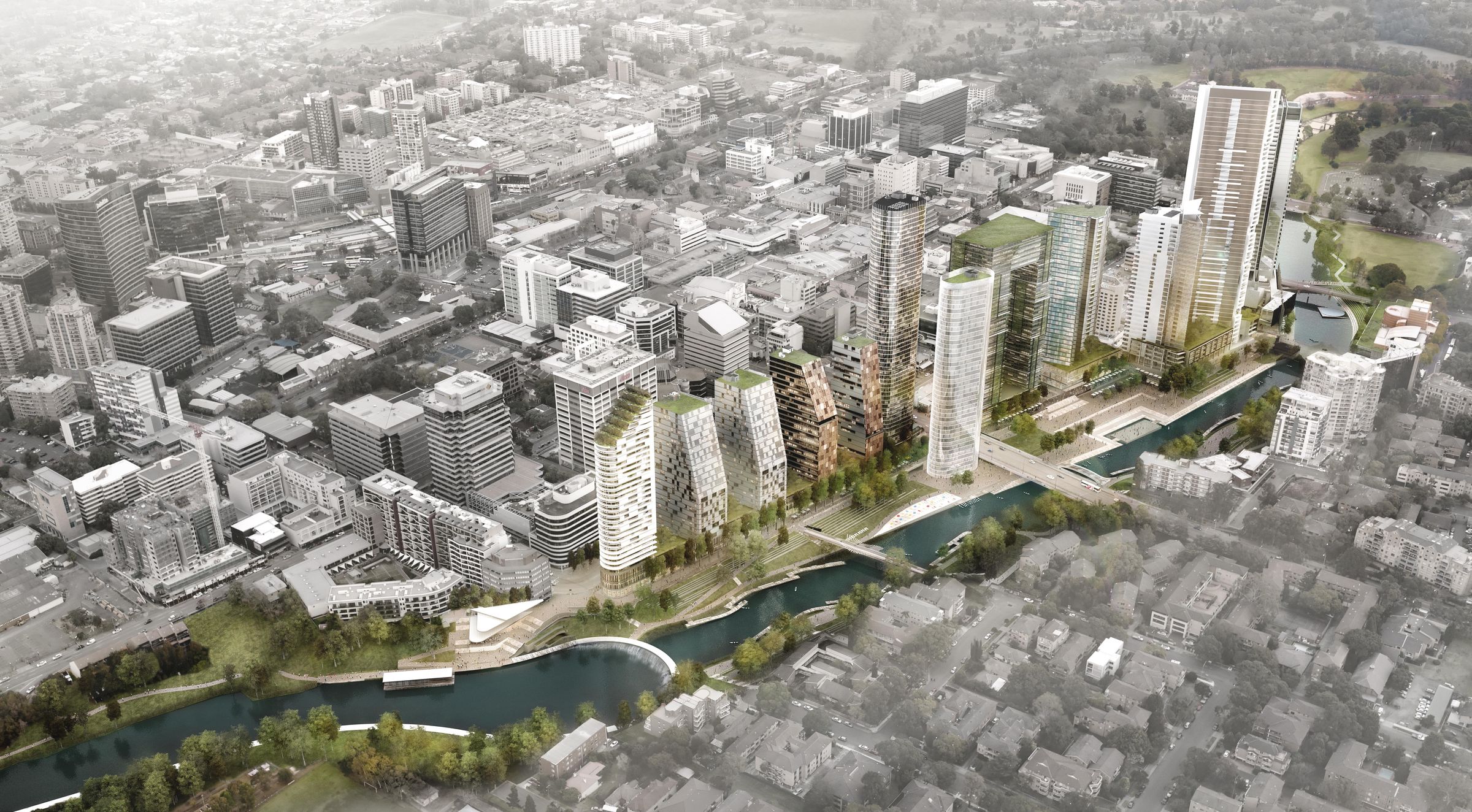 Parramatta riverfront: $200m reimagination | ArchitectureAu