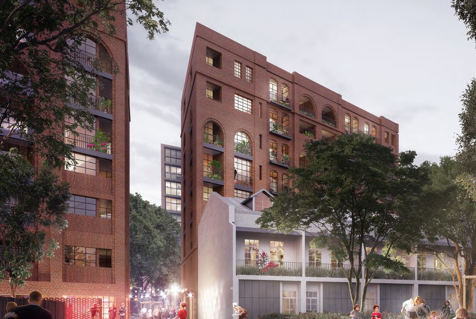 Social housing complex inspired by woolstores and terraces | ArchitectureAu
