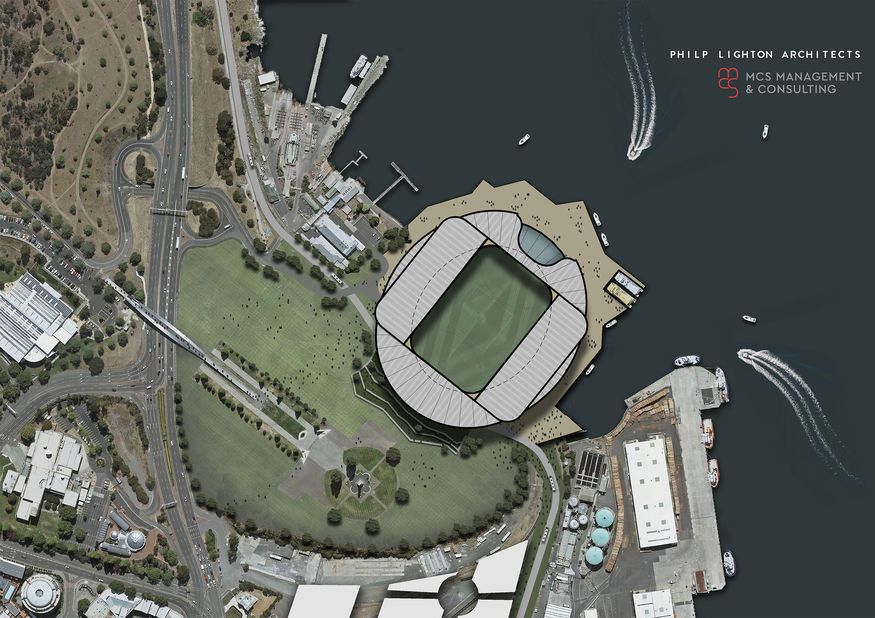 New $750 million stadium proposed for Hobart | ArchitectureAu