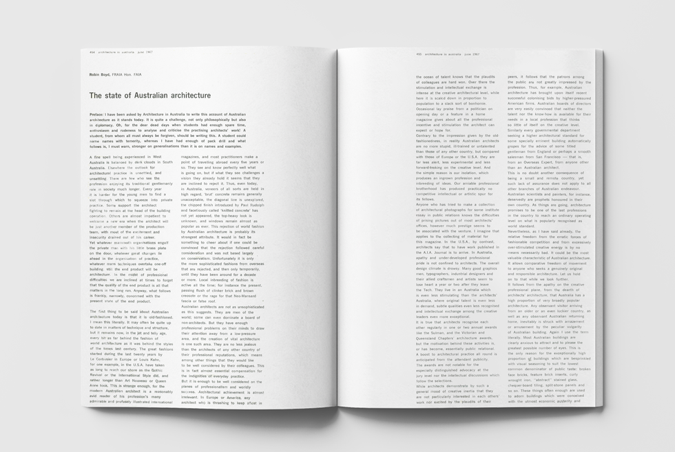 AA 120: Rory Hyde on Robin Boyd's ‘The state of Australian architecture ...