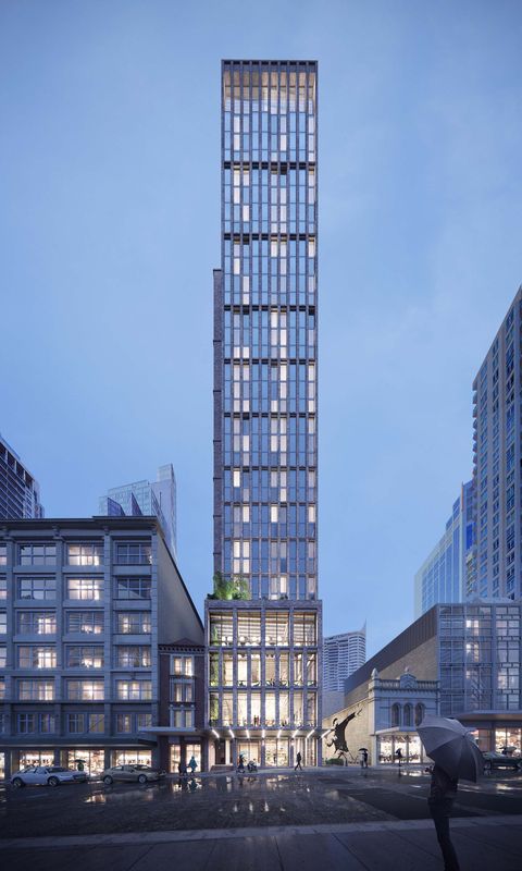 Crone's recycled-brick design wins hotel tower competition | ArchitectureAu