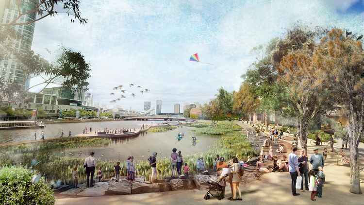 Design ideas unveiled for Melbourne’s Greenline | ArchitectureAu