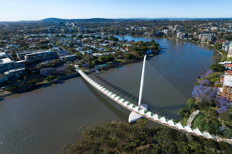 Two more green bridges for Brisbane | ArchitectureAU
