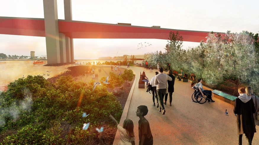 Design ideas unveiled for Melbourne’s Greenline | ArchitectureAu