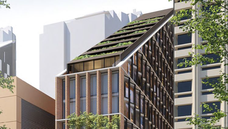 Wedge-shaped hotel proposed for central Sydney | ArchitectureAu