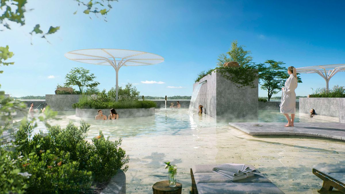 Hot springs facility to return to Perth's Swan River | ArchitectureAu
