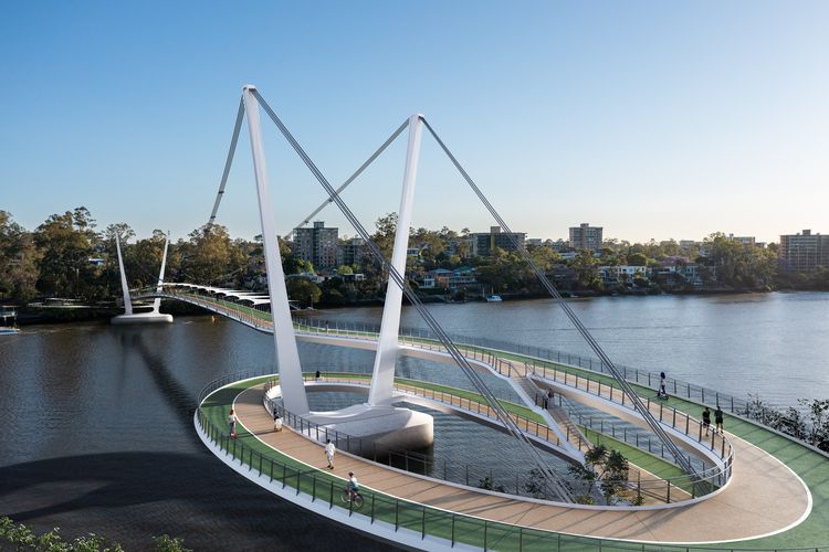 Two more green bridges for Brisbane | ArchitectureAu