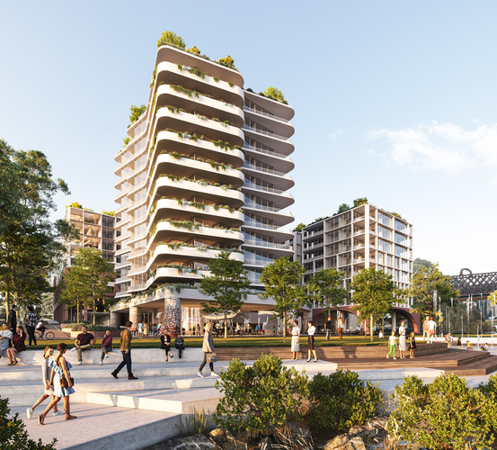 Design selected for Parramatta riverfront precinct | ArchitectureAu