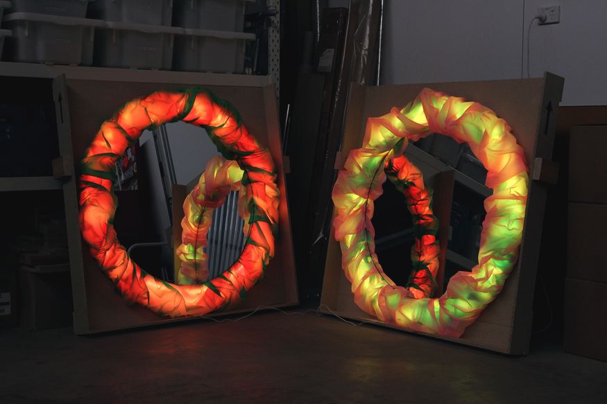 Death and Life: Dean Toepfer turns parachutes into mirrors and lights ...